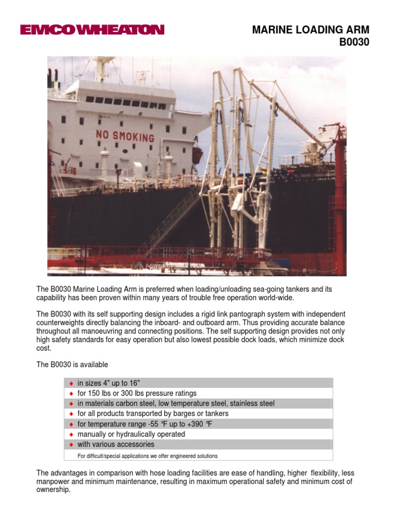 Katalog Marine Loading Arm EW B0030 | PDF
