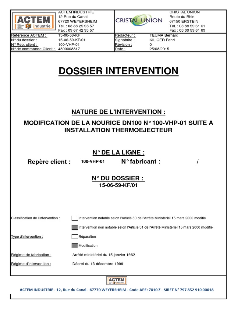 Dossier Intervention | Élasticité (Physique) | Rendement (Ingénierie)