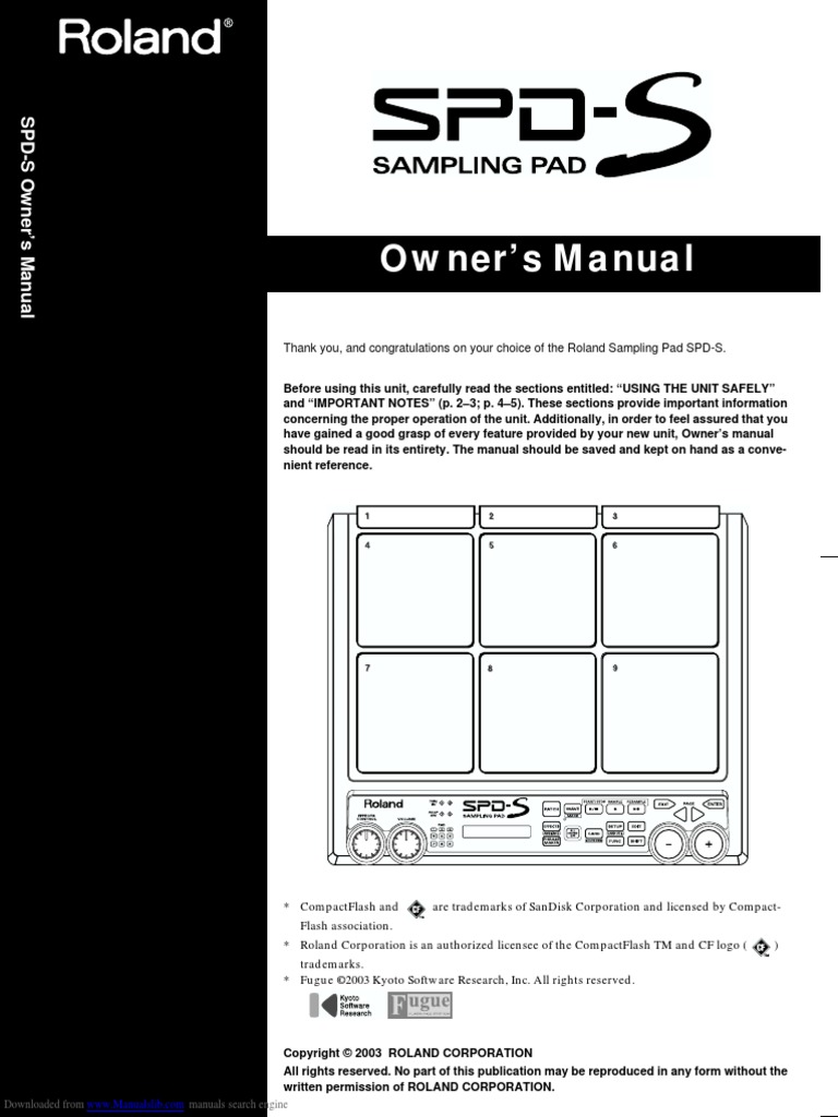 Spd-S Sampling Pad | PDF | Electrical Connector | Synthesizer