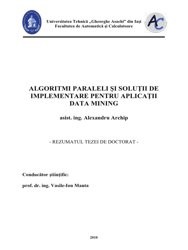 Algoritmi de Clasificare | PDF