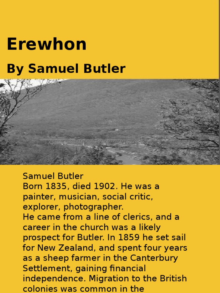 Samuel Butler-Erewhon | PDF | Utopia | Science