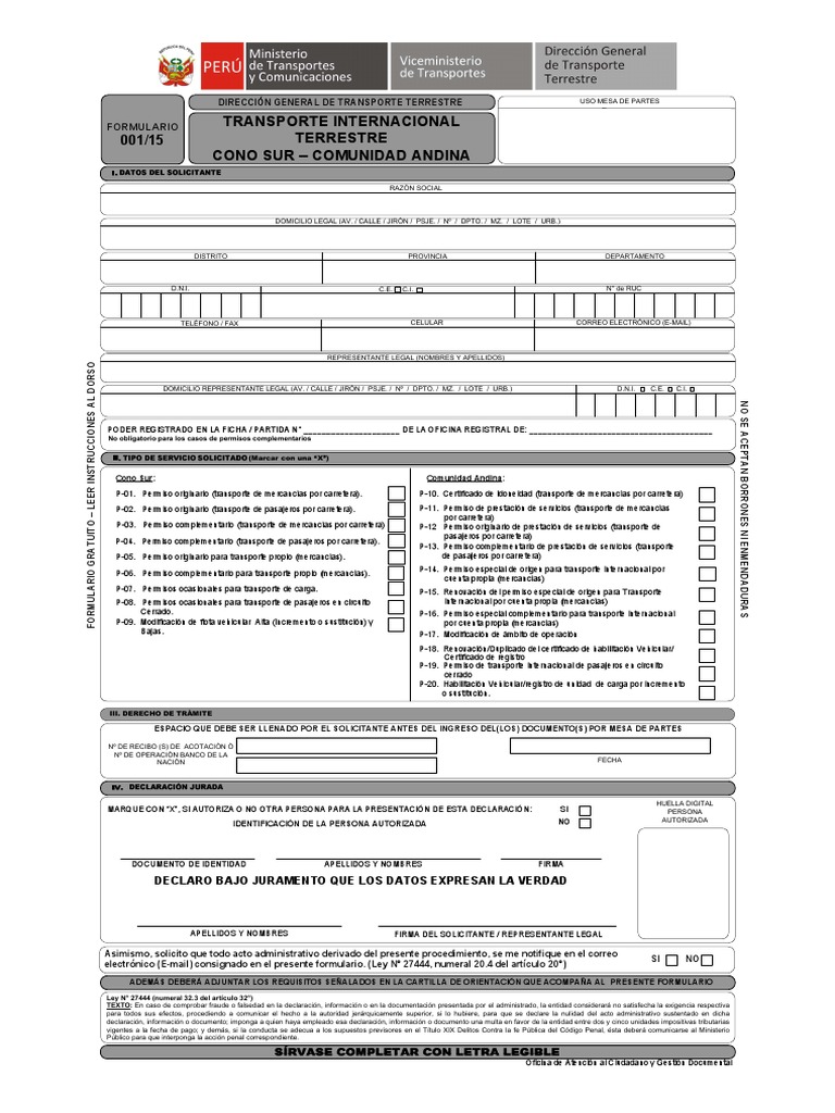Formulario 001 15 | PDF | Business