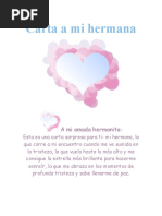Carta para Mi Querida Hermana | PDF
