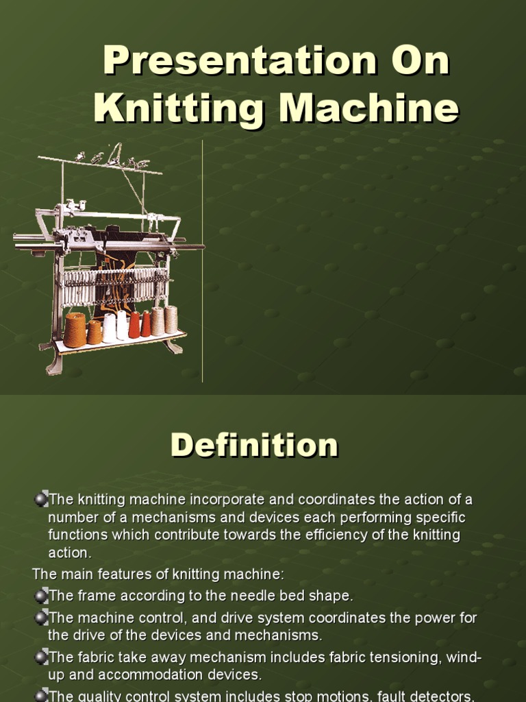 Knitting Machine | PDF | Knitting | Gauge (Knitting)