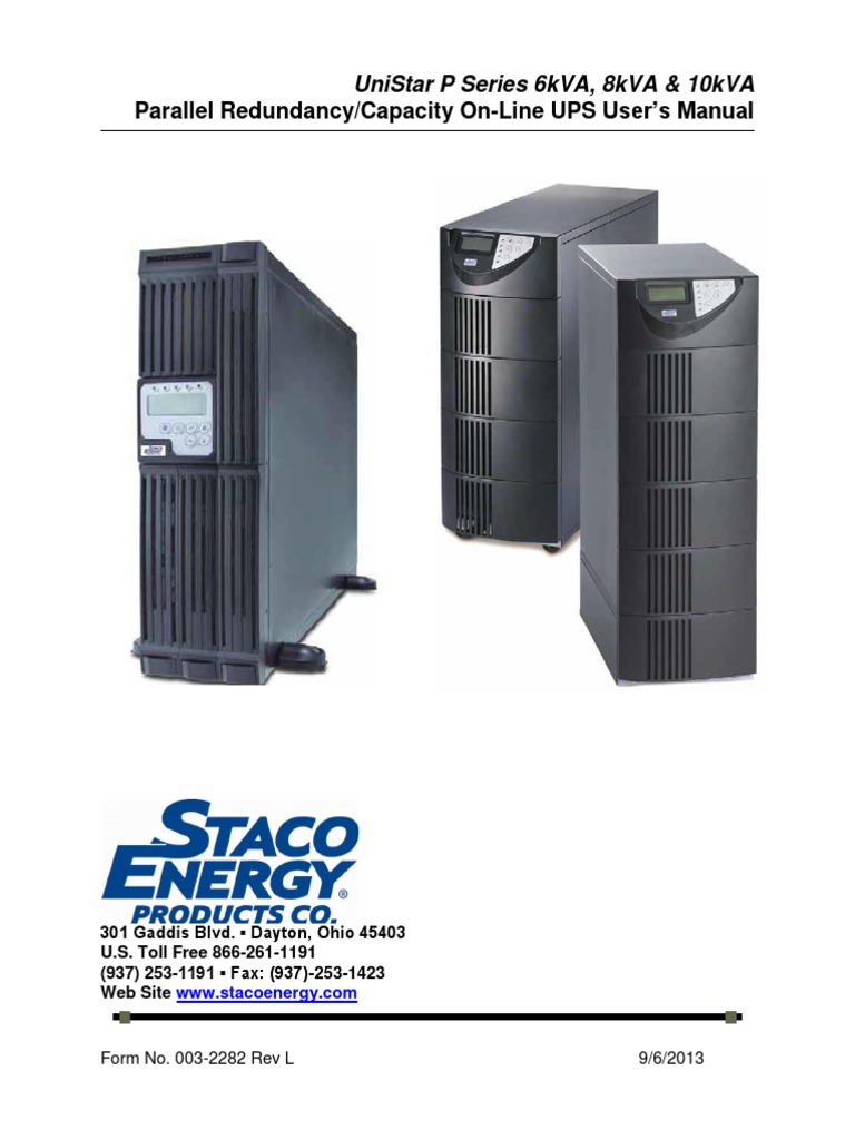 Staco Unistar | PDF | Power Inverter | Battery Charger