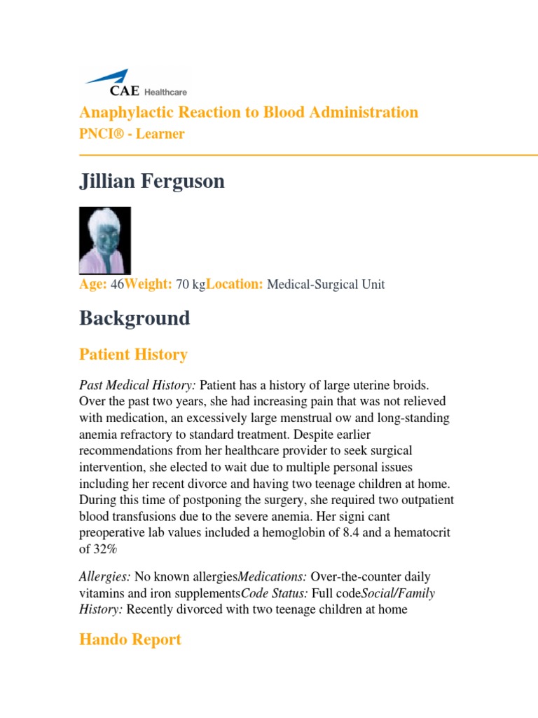Blood Simulation Lab | PDF | Shock (Circulatory) | Allergy