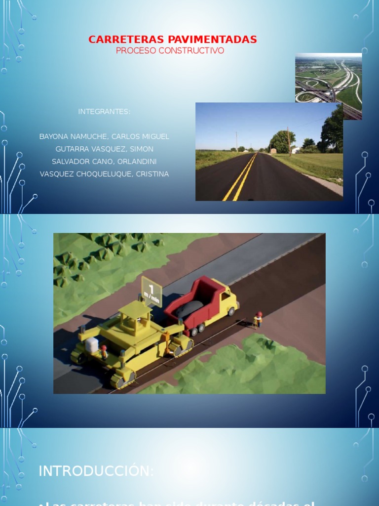 Proceso Constructivo Carreteras | PDF | La carretera | Transporte por carretera