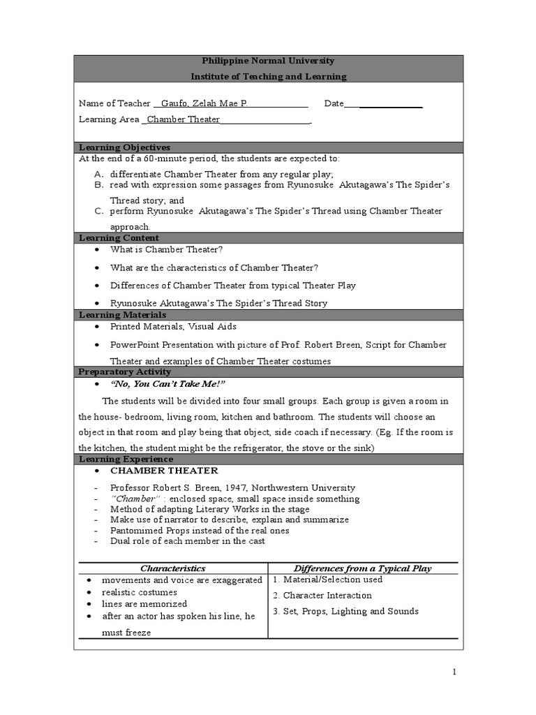 Philippine Normal University Institute of Teaching and Learning | PDF ...