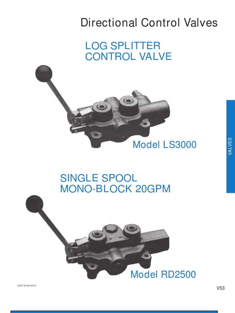 Prince Hydraulics - RD-2500 Monoblock Directional Control Valves ...