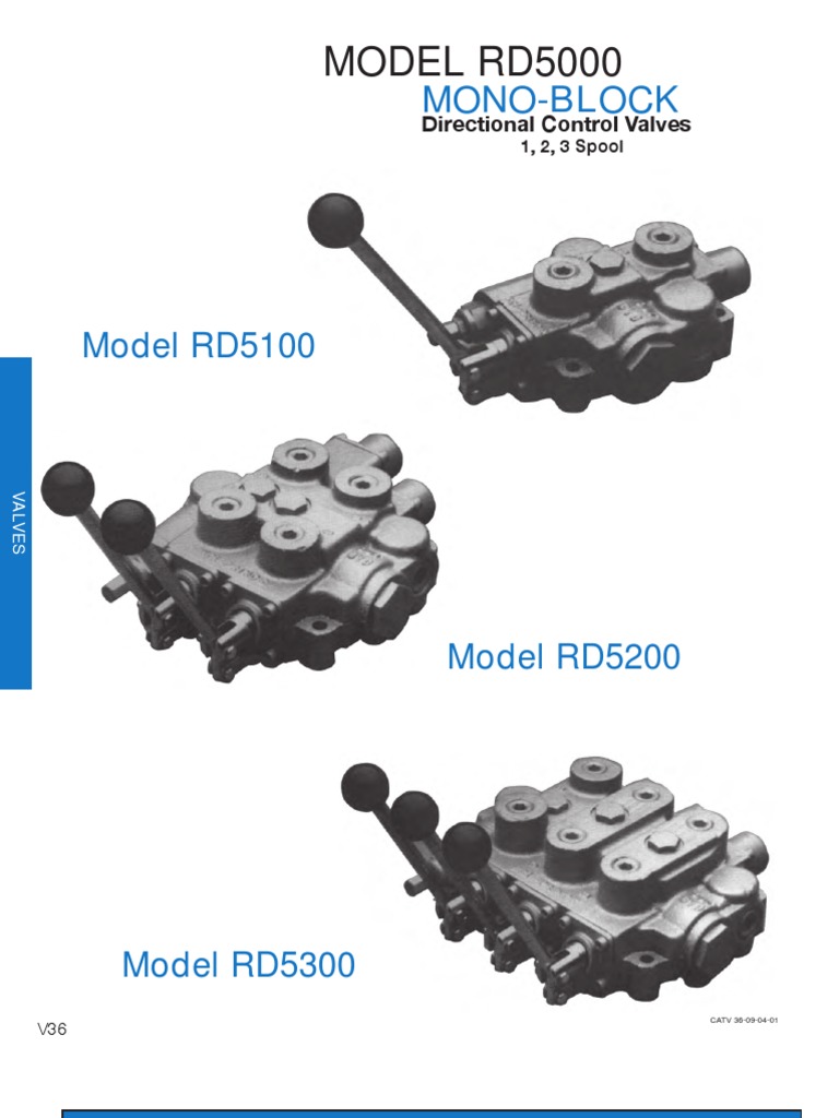 Prince Hydraulics - RD-5000 Directional Control Valves - Mono Block ...