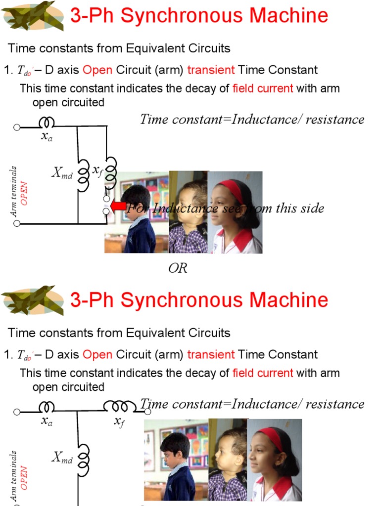 3-Phase Synchronous Machine Time Constants | PDF | Electrical Engineering | Force