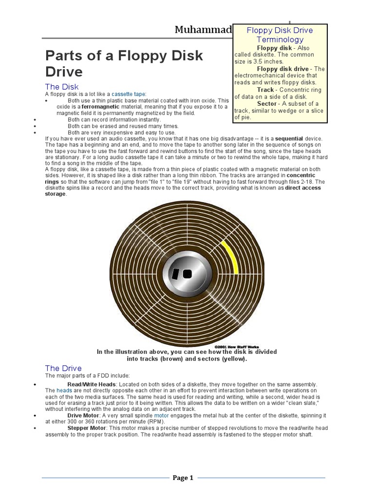 Understanding Floppy Disk Components | PDF | Floppy Disk | Computing