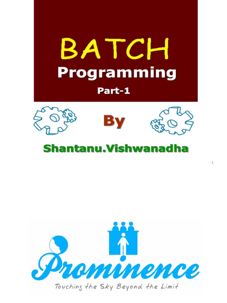 Batch Programming Basics Part 1 Download Free Pdf Command Line Interface Computer Programming
