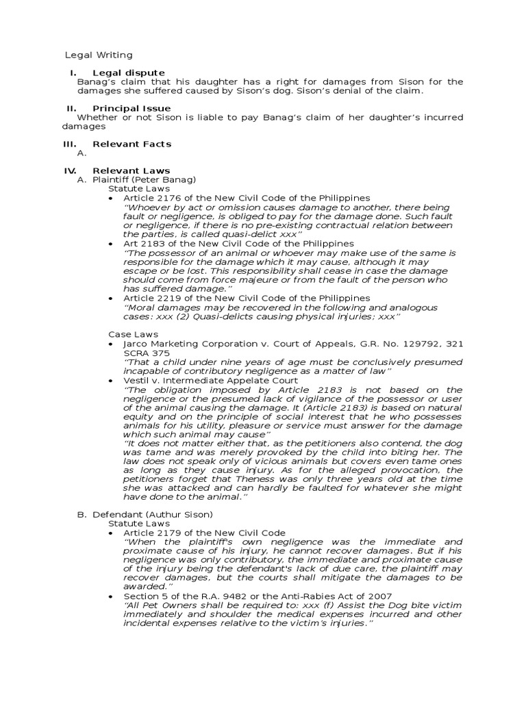 Final LEG WRIT PmETER BANAG | PDF | Negligence | Damages
