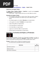 Actividades Completas Sujeto Tacito Expreso | PDF