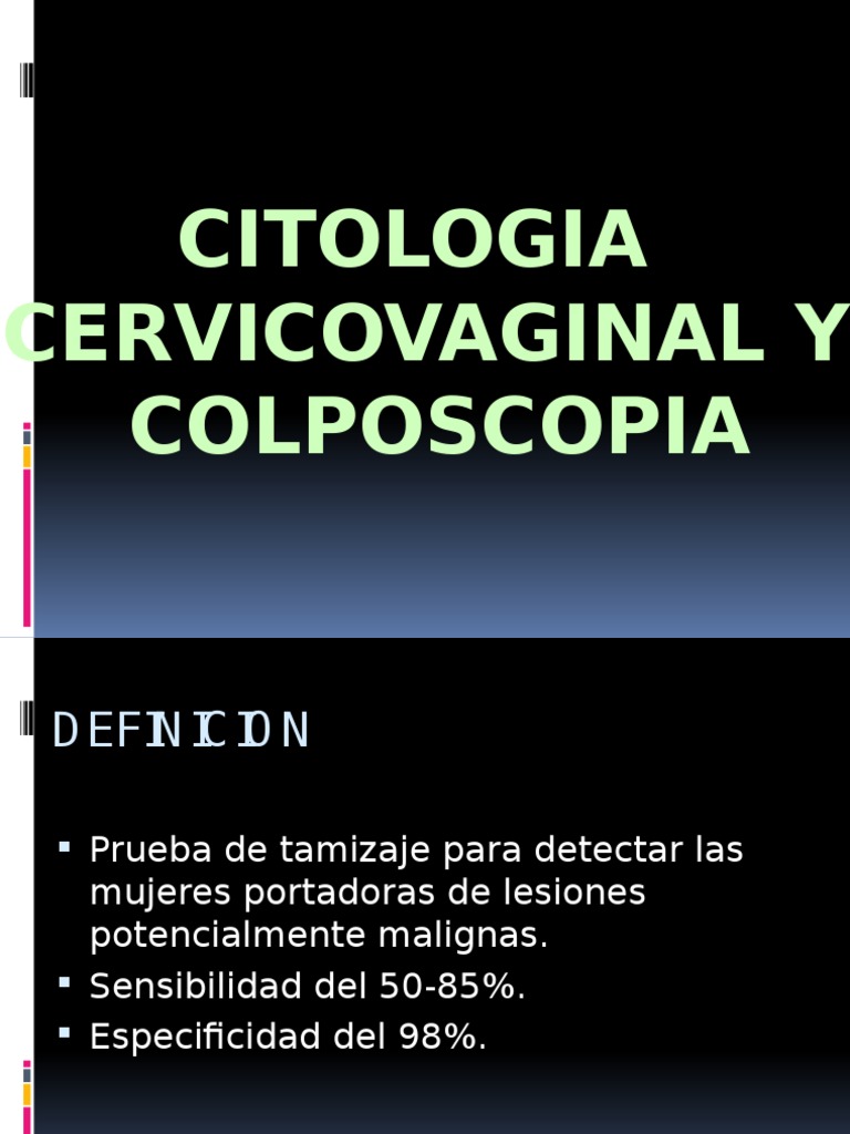 Citologia y Colposcopia Patologia Maligna de Cervix | PDF ...