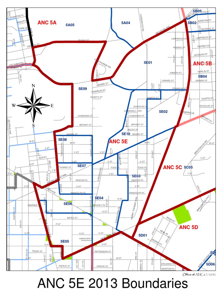 ANC 5E Zoning Map Overview | PDF