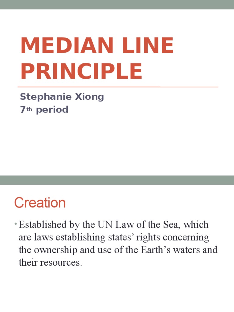 Median Line Principle | PDF | International Relations | Justice