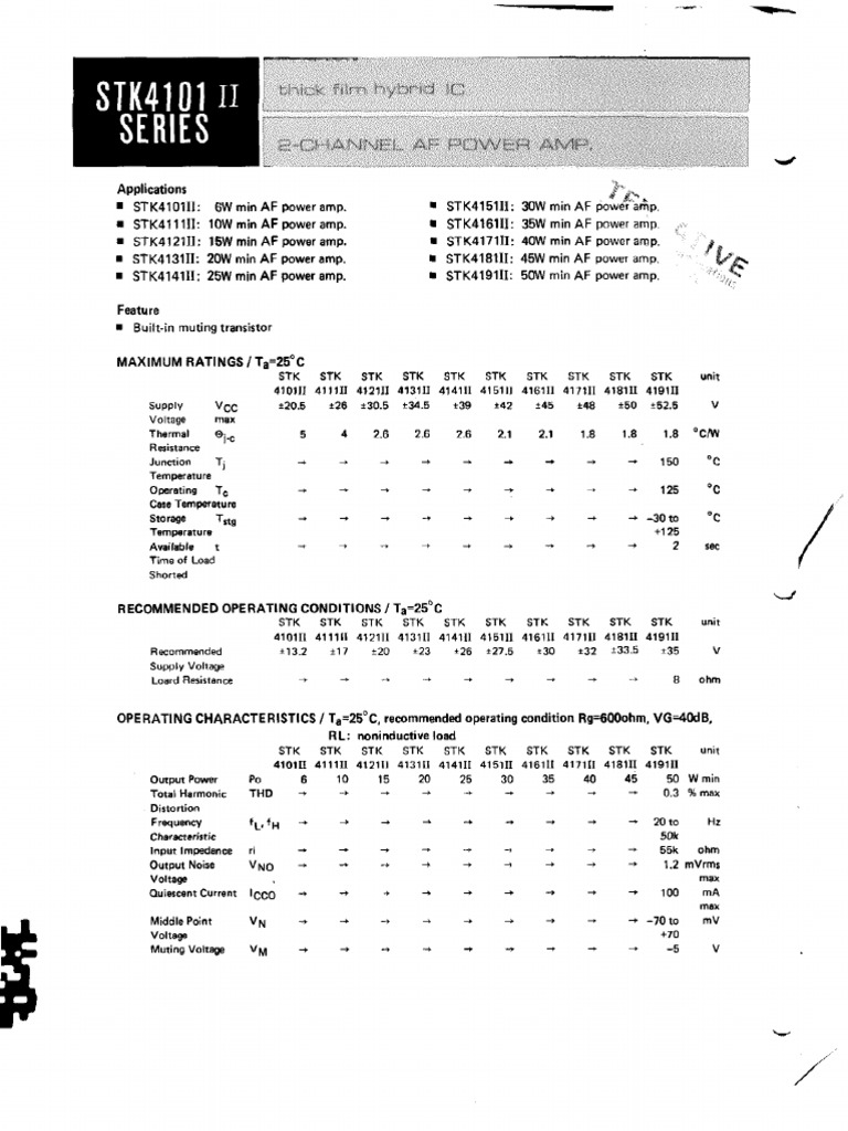 STK4141 | PDF