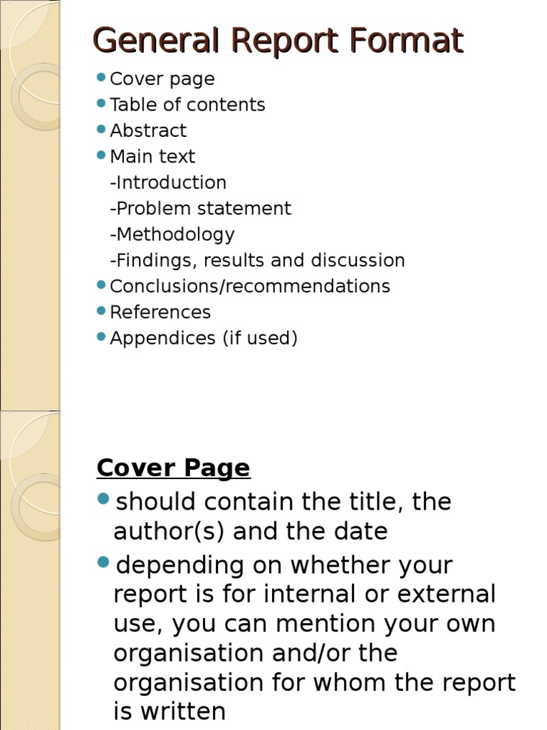Report Writing Presentation Pdf Abstract Summary Communication