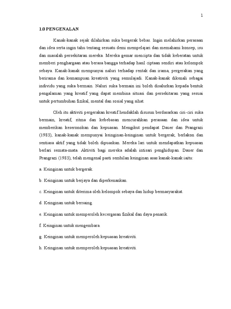 Variasi Dalam Pergerakan Kreatif | PDF