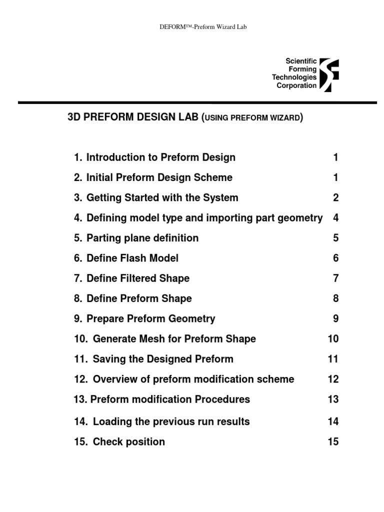 Preform Wizard | PDF | Shape | Computer Simulation