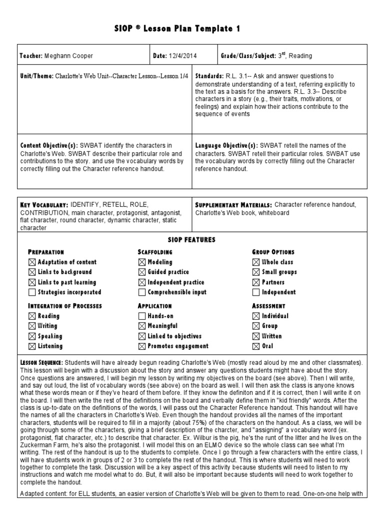 ESL Unit Plan | PDF | Lesson Plan | Vocabulary