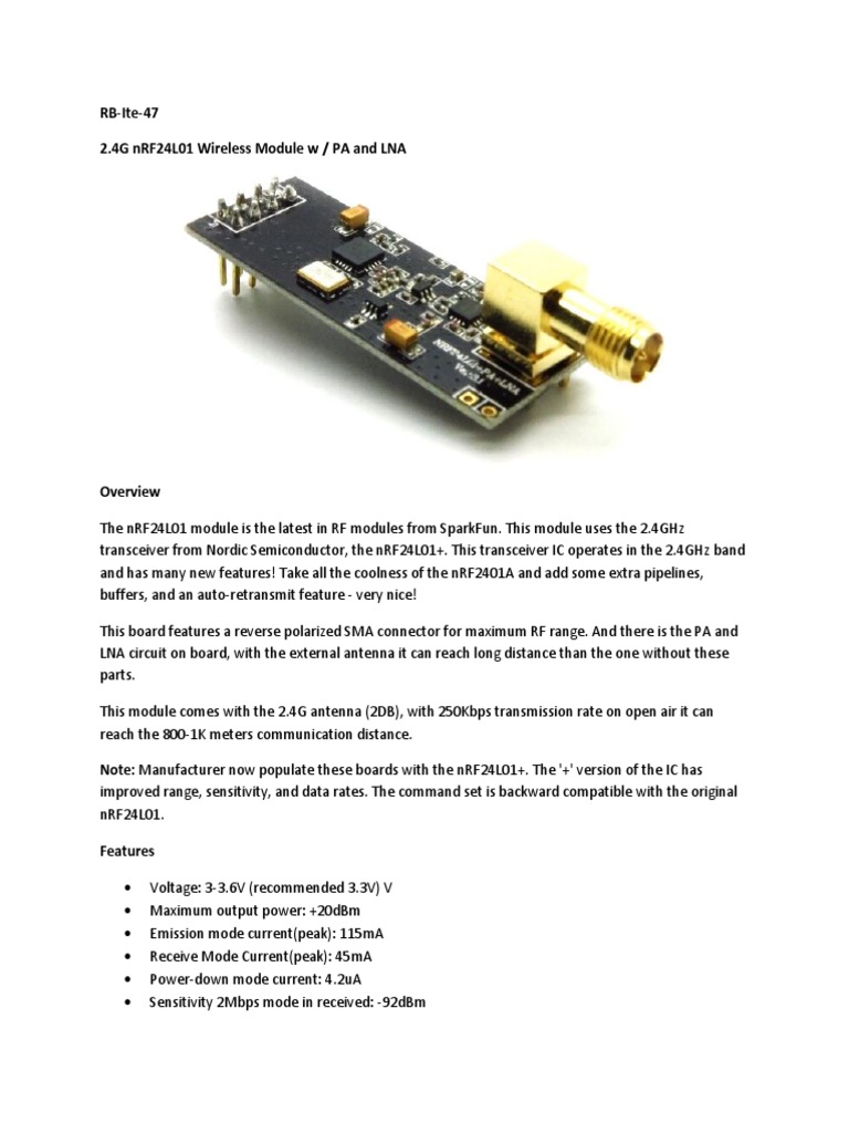 RF Module for Long-Range Wireless | PDF