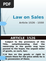 Sales Philippine Law (Articles 1458 - 1510) | PDF | Eminent Domain | Sales
