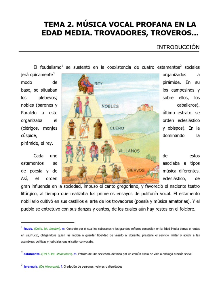 02. La música Vocal Profana en La Edad Media
