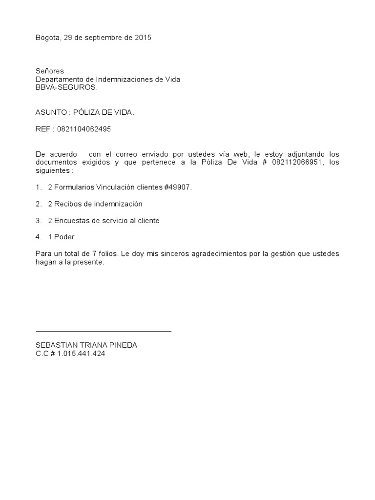 Carta de Recibido PDF | PDF