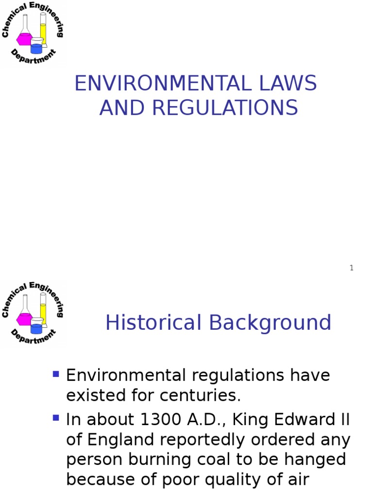 2 Environmental Laws and Regulations | PDF | Environmental Impact ...