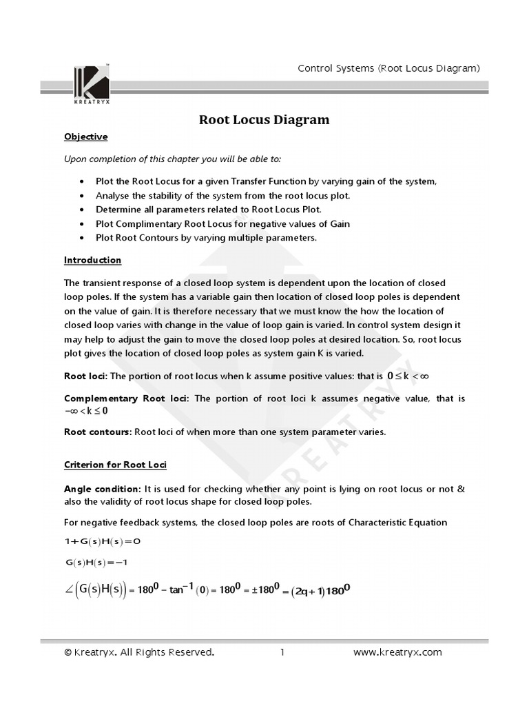 1437235816control Systems (K-Wiki Root Locus) PDF | PDF | Control Theory | Systems Theory