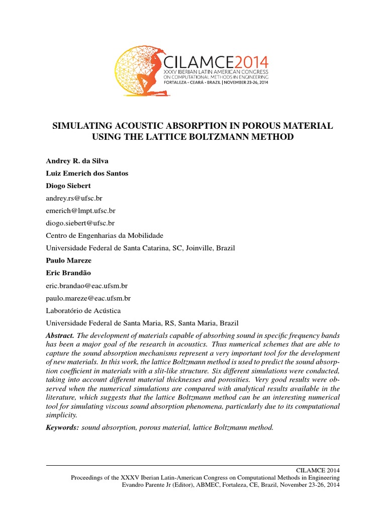 Acoustic Absorption in Porous Materials | PDF | Boundary Layer | Porosity