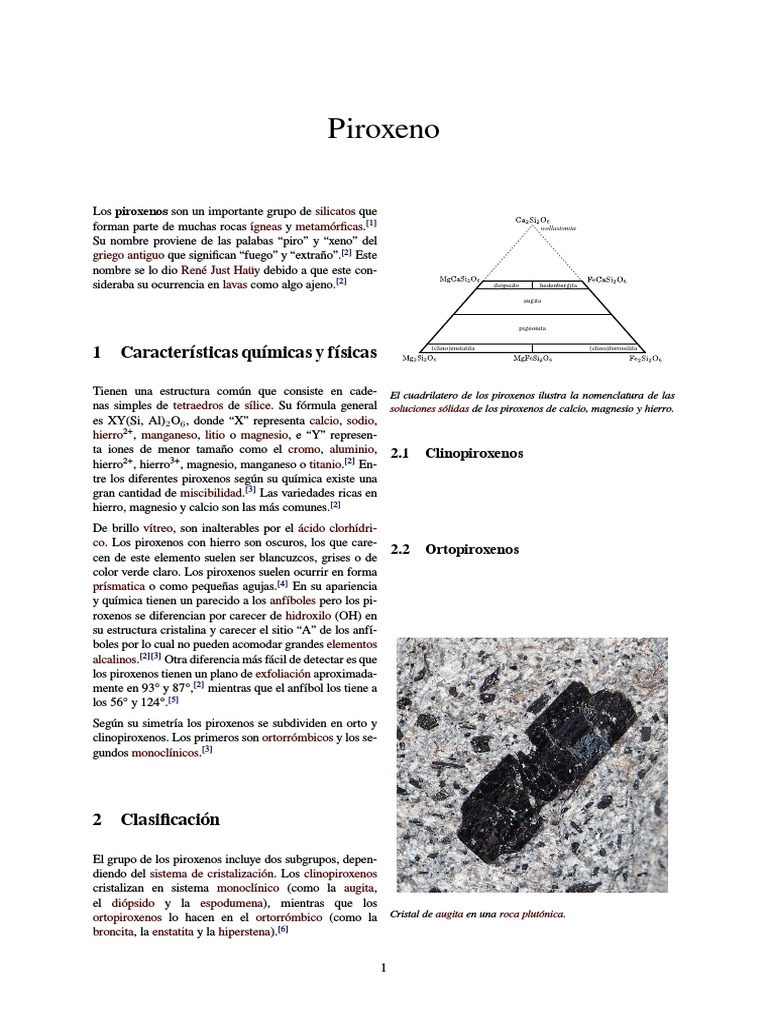 Piro Xeno | PDF | Clasificación de minerales | Materiales naturales