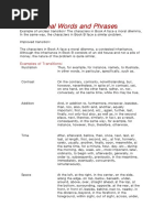 Transition Words for 6th Graders | PDF