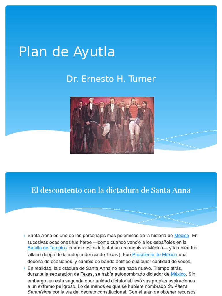 Plan de Ayutla Presentación | PDF | México | Gobierno