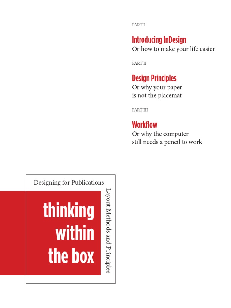 Thinking Within The Box: Introducing Indesign | PDF | Typography ...