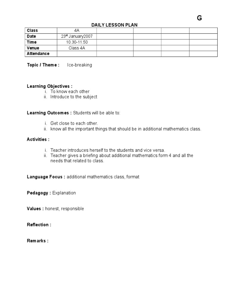 Form 4 Add Maths | PDF | Quadratic Equation | Lesson Plan