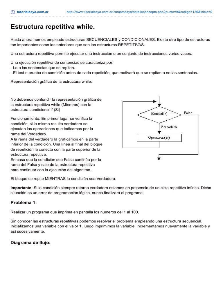 9 - Estructura Repetitiva While PDF | Programa de computadora ...