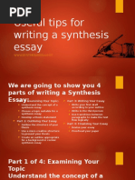 AP Lang Synthesis Essay Guide | PDF | Essays | Plagiarism