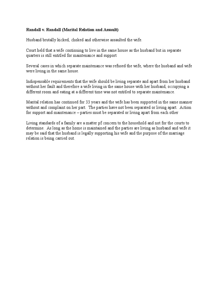 Marital Assault and Support Rights | PDF | Wellness | Lifestyle