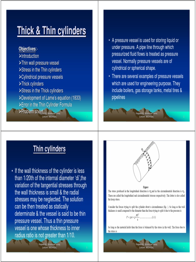 Longitudinal Direction Of A Cylinder