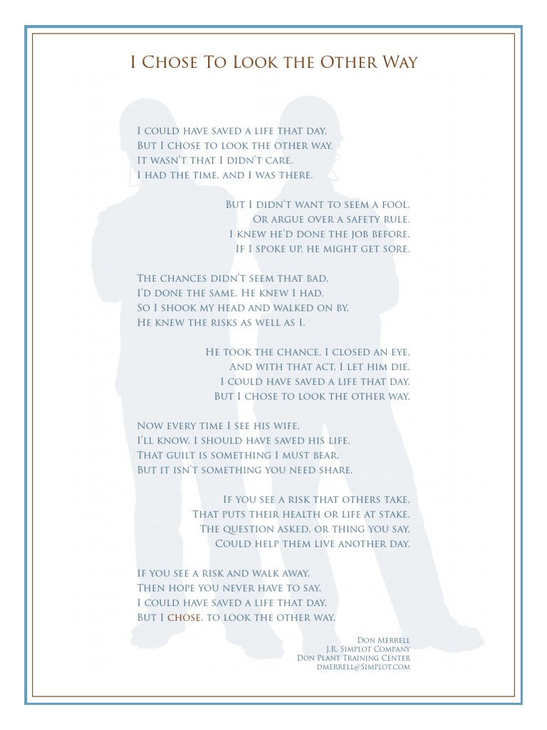 Safety Poem | PDF