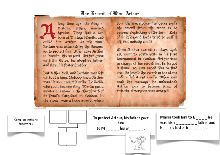 The Legend of King Arthur: Complete Arthur's Family Tree | PDF