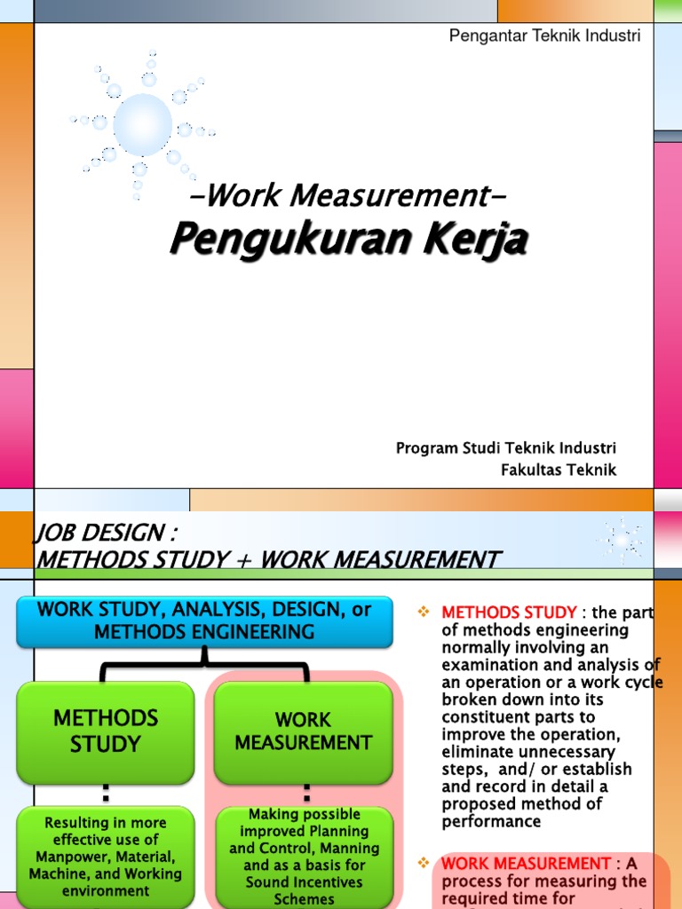 Work Measurement | PDF | Metode & Bahan Ajar | Teknologi & Rekayasa