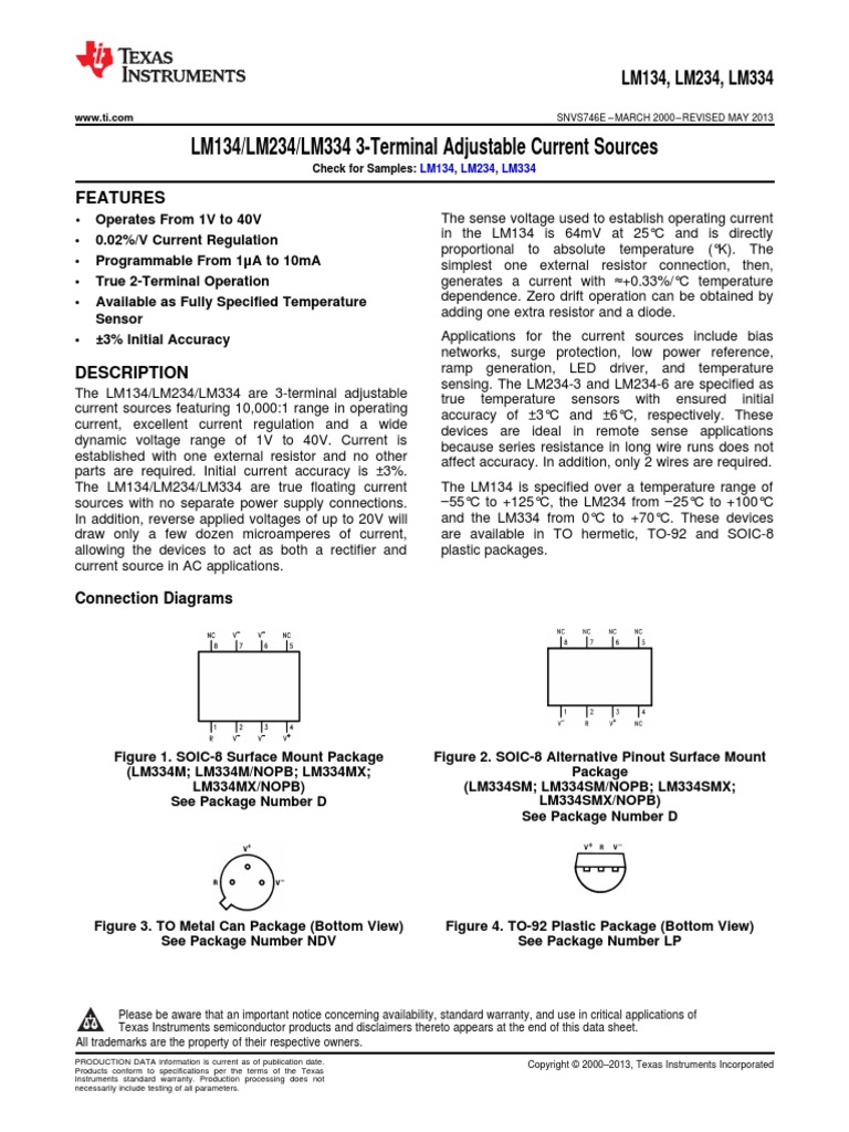 LM 234 | PDF | Resistor | Diode