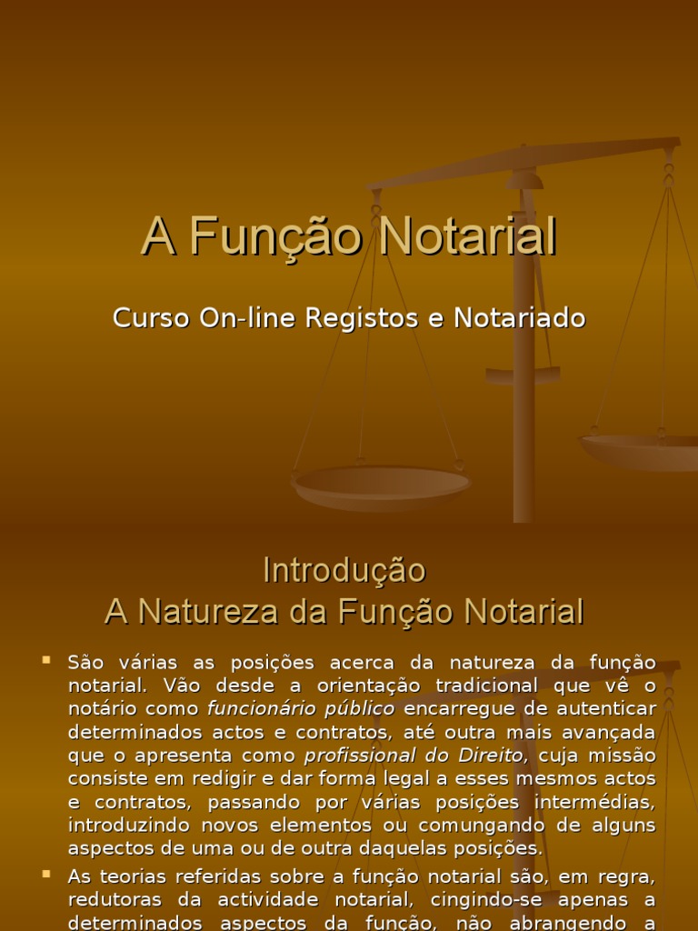 Entendendo a Função Notarial | PDF | Estatuto | Fé