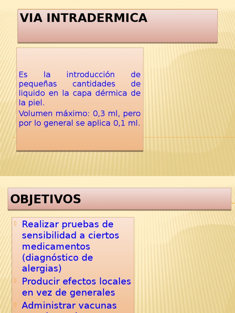 Via Intradermica | PDF