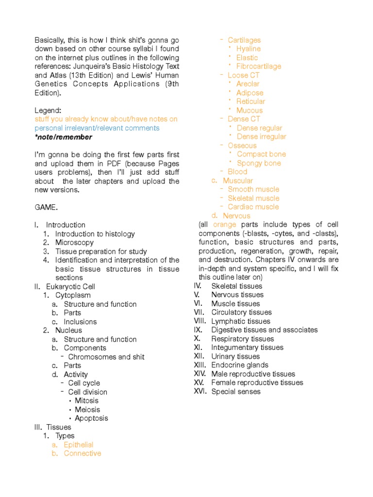 Introduction To Histology Pdf Staining Fixation Histology